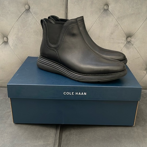 Cole Haan | Shoes | Mens Black Originalgrand Ultra Chelsea Boots | Poshmark